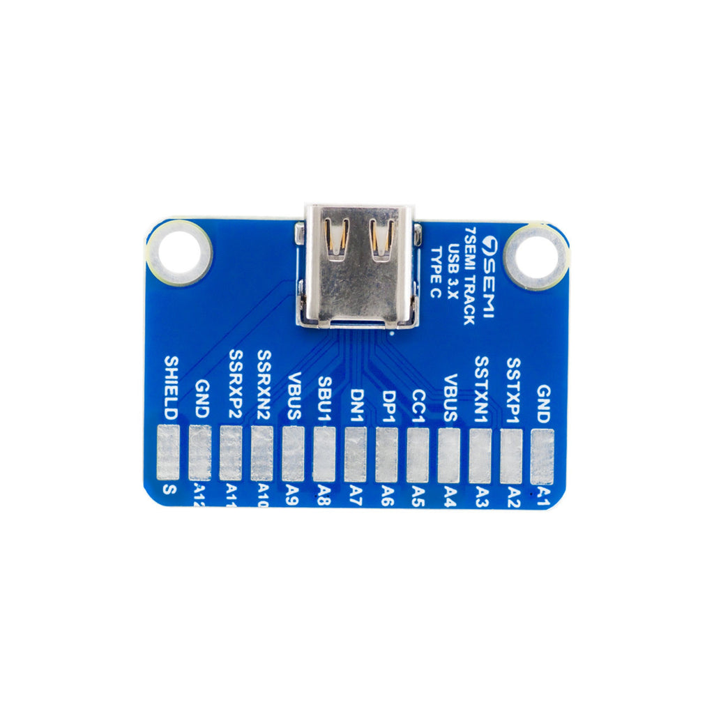 7SEMI USB-C 3.1 Breakout Board 24 Pins Female Type C Connector PCB