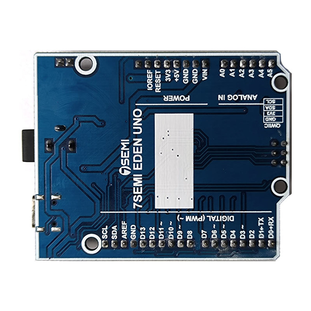 7Semi Eden Uno SMD, USB-C, Buzzer, Qwiic Connect ATmega328P Board
