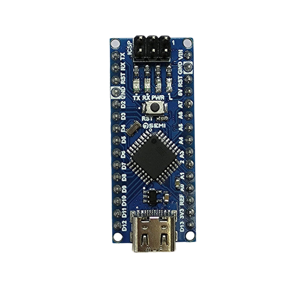 7Semi Nano ATmega328P Board With Header, USB-C CH340