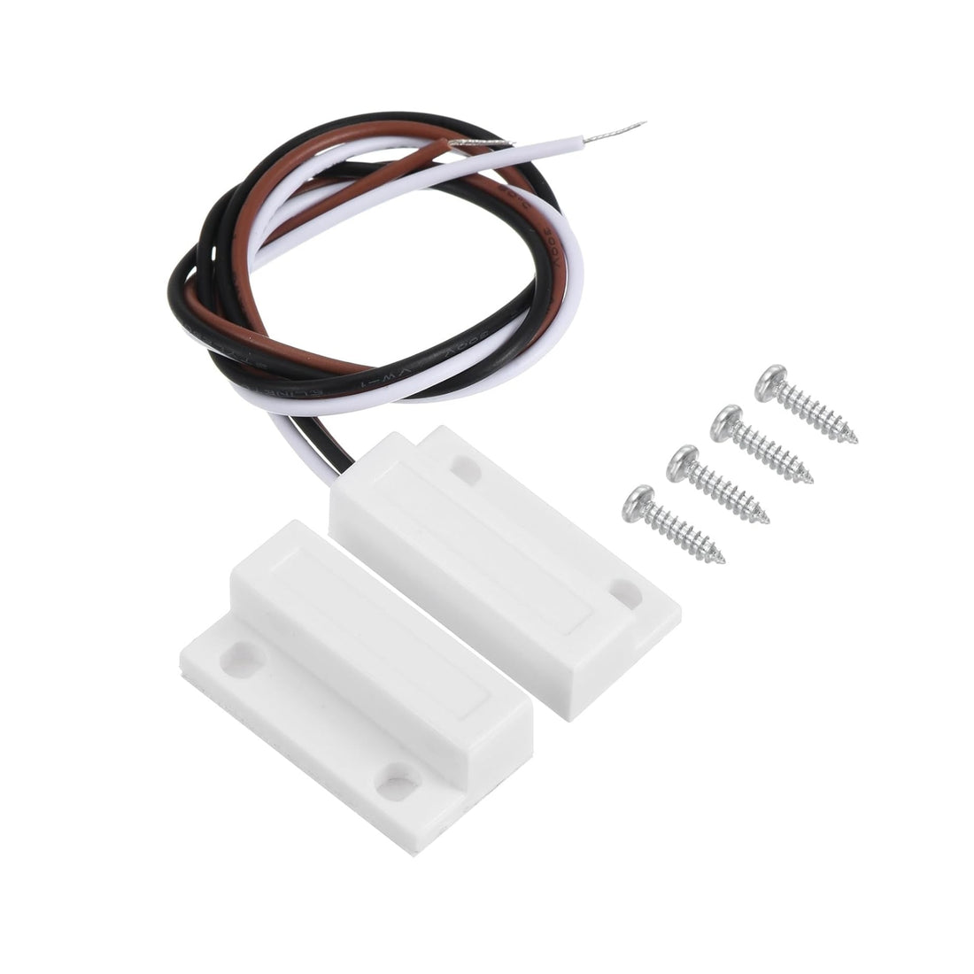 Magnetic Reed Switch Door Sensor with Wire MS-1 White (Normal Close/No